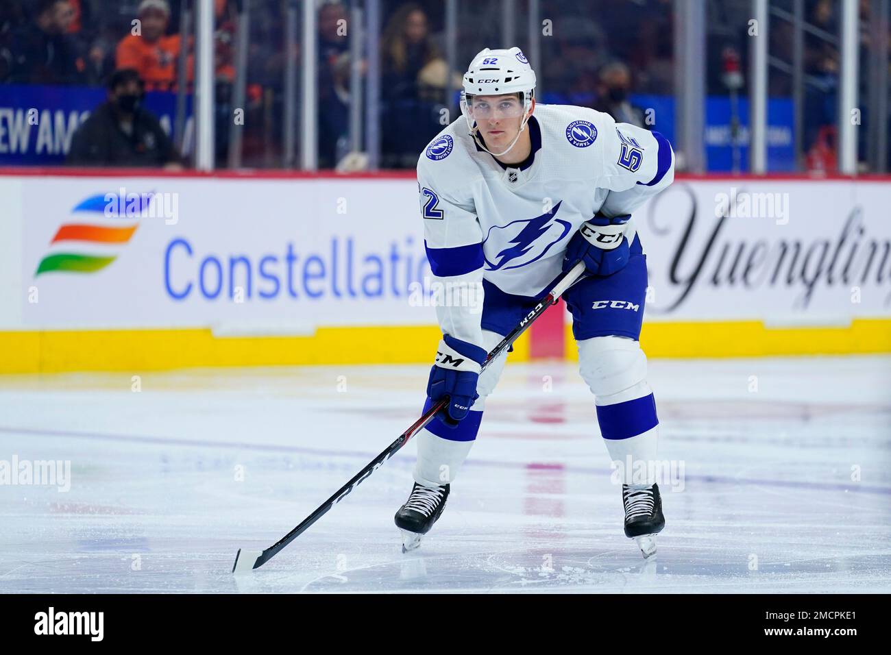 Tampa Bay Lightning's Cal Foote plays during an NHL hockey game, Sunday ...