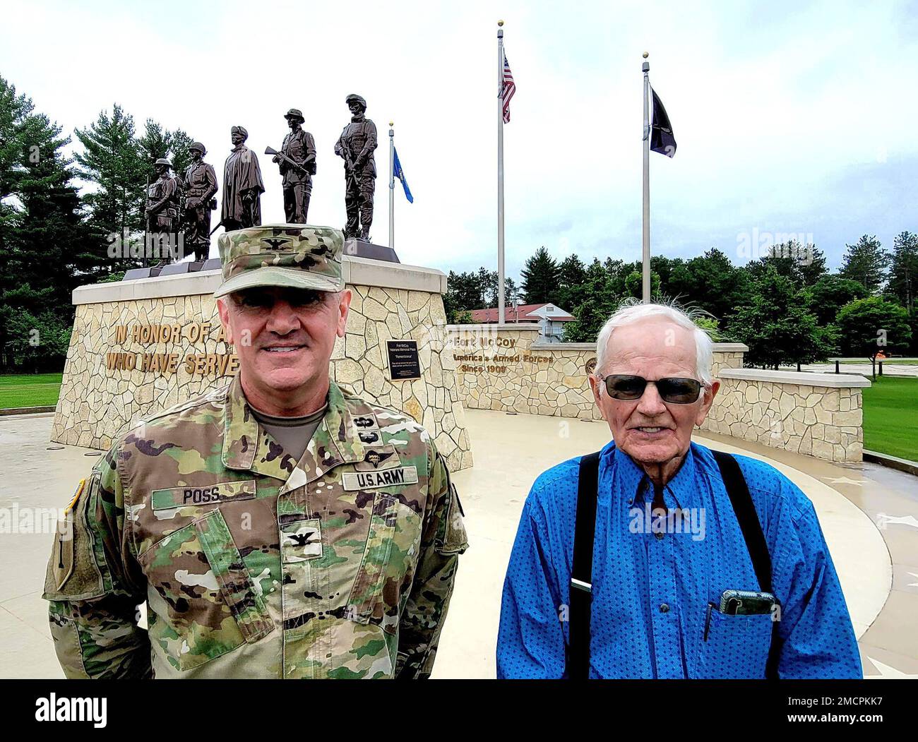 Fort McCoy Garrison Commander Col. Michael Poss and Alan McCoy ...