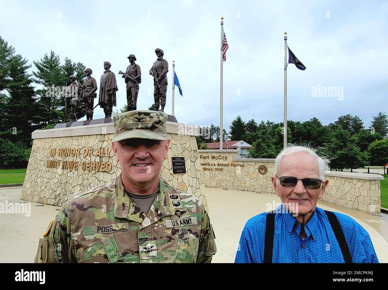 Fort McCoy Garrison Commander Col. Michael Poss and Alan McCoy ...