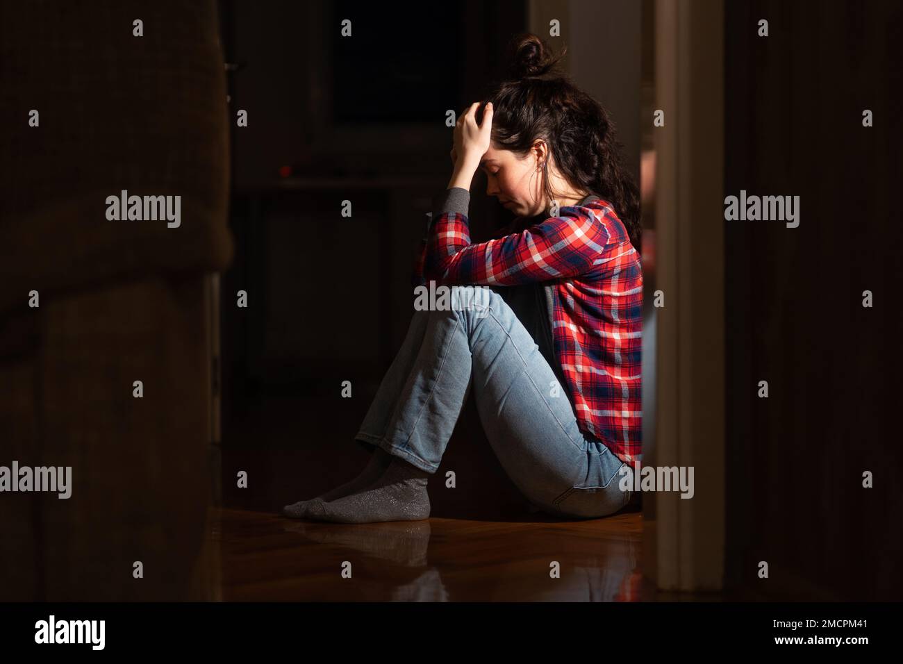 Panic disorder and obsessive-compulsive disorder. Suffering young ...