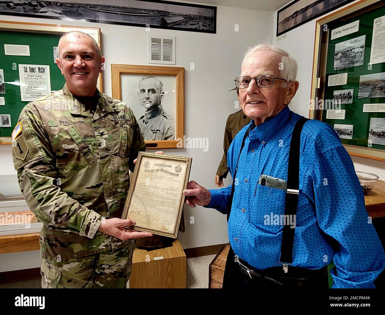 Fort McCoy Garrison Commander Col. Michael Poss and Alan McCoy ...
