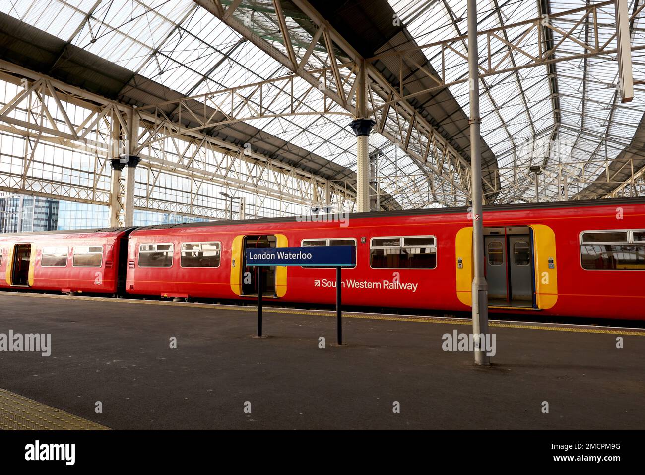 General views of Waterloo Train Station in London, UK Stock Photo - Alamy