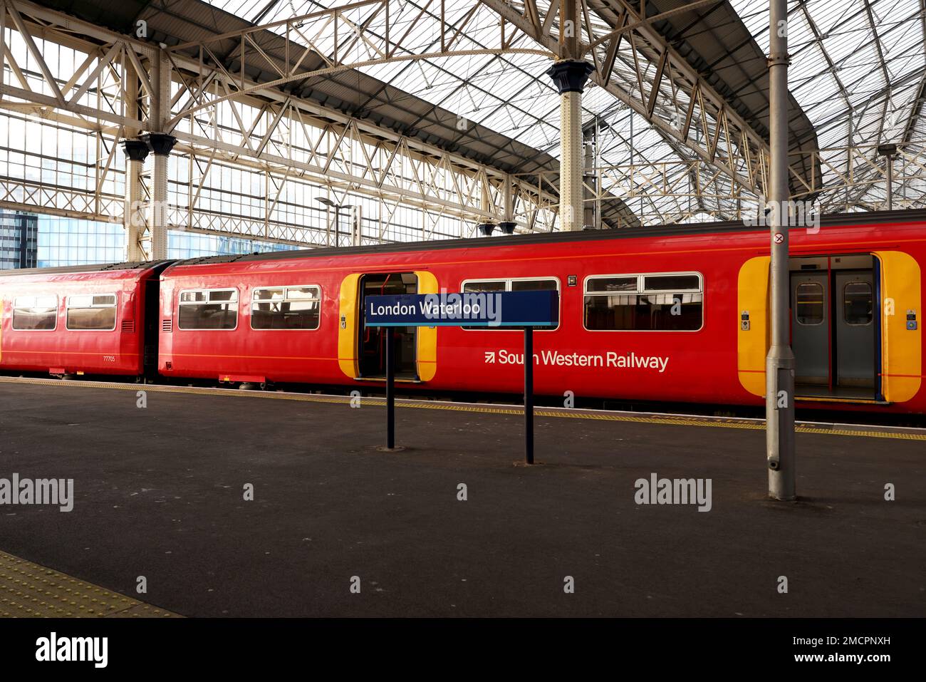 General views of Waterloo Train Station in London, UK Stock Photo - Alamy
