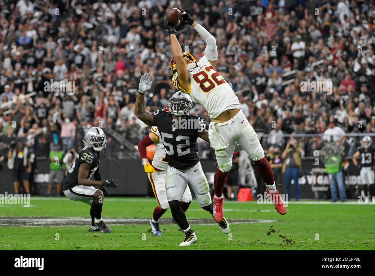 Washington Football Team tight end Logan Thomas (82) makes a reception ...