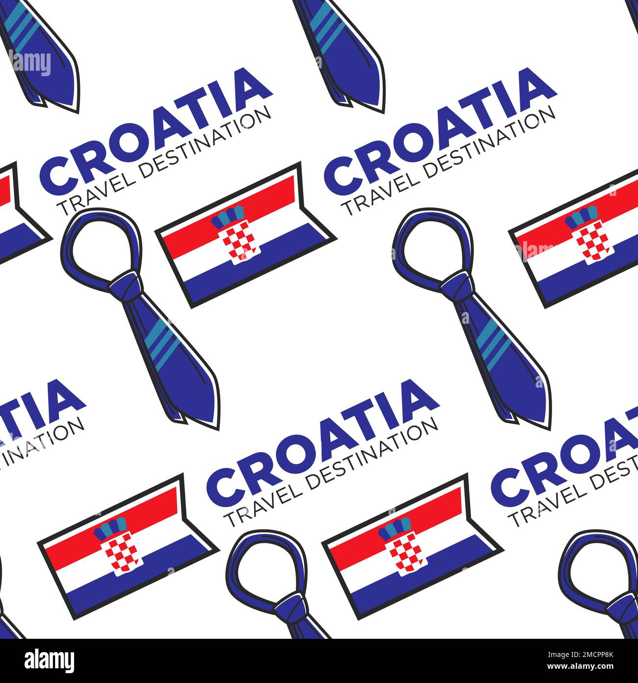 Croatia national flag seamless loop Stock Vector Images - Alamy