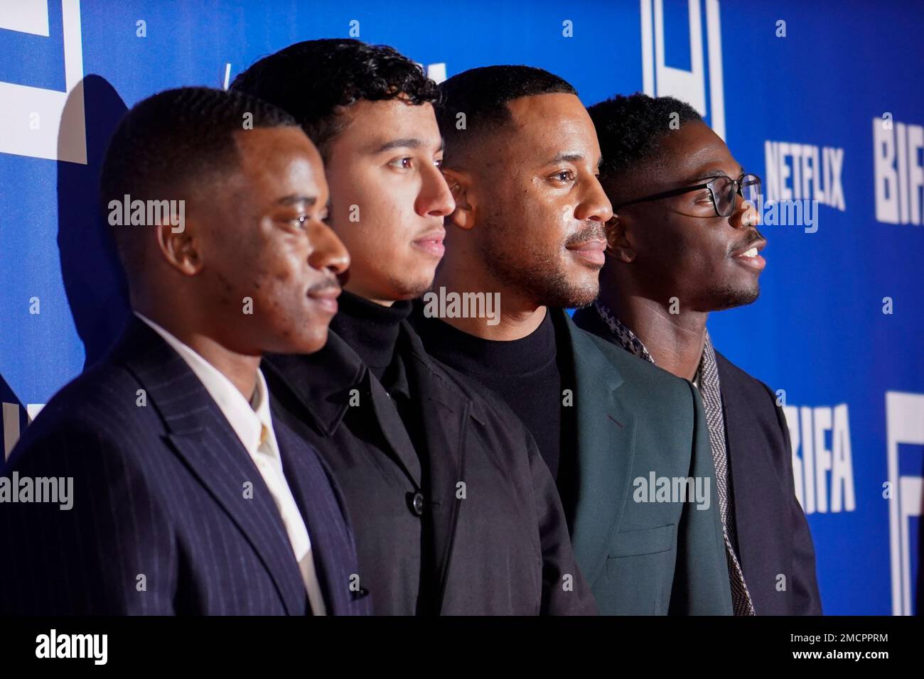 Elliot Edusah, from left, Reza Elazouar, Reggie Yates, and Jordan ...