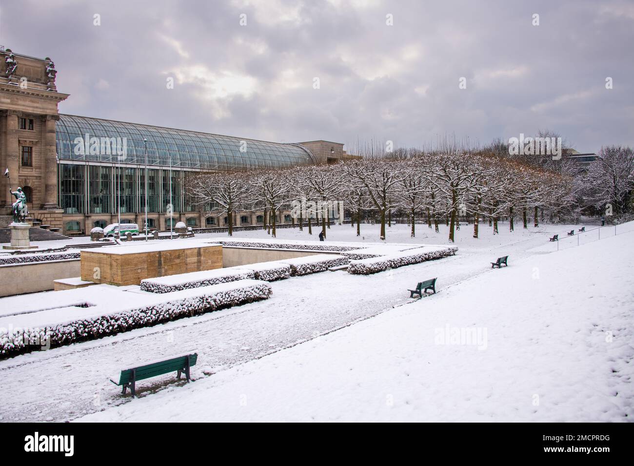 Munich city snow hi-res stock photography and images - Alamy