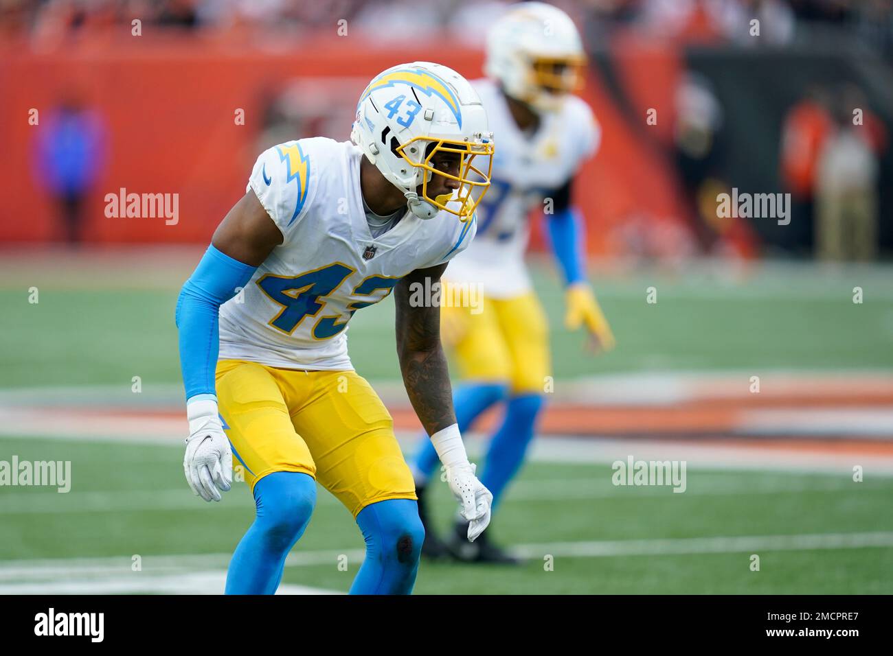 Los Angeles Chargers' Michael Davis (43) in action during the second ...