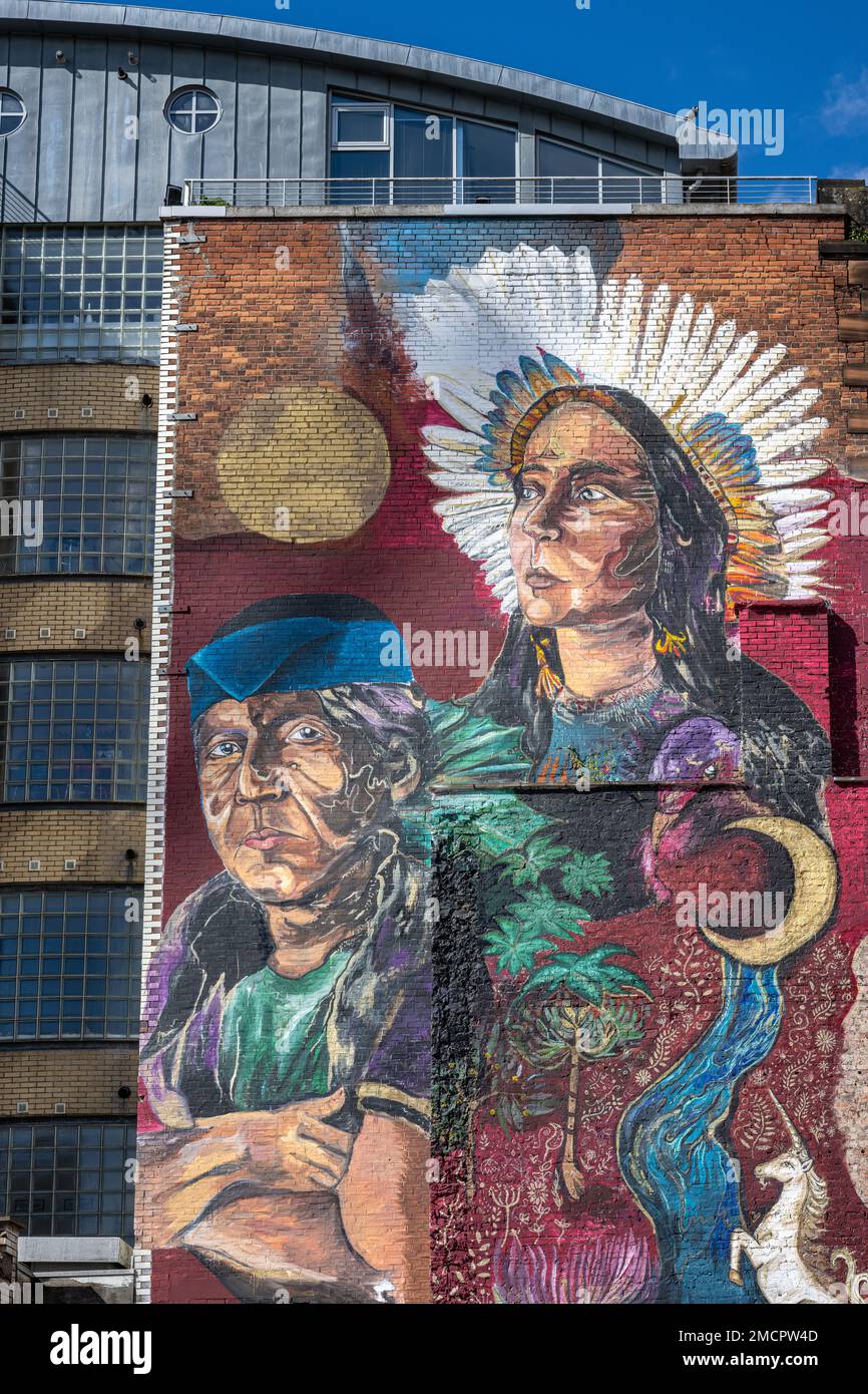 The Fearless Collective's COP26 mural of Isidro Sangama Sangama of the ...