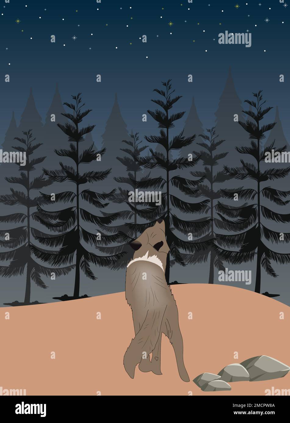 Mountain forest fog Stock Vector Images - Alamy