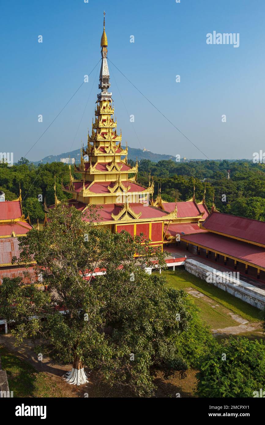 The royal palace of Mandalay in Myanmar Stock Photo - Alamy