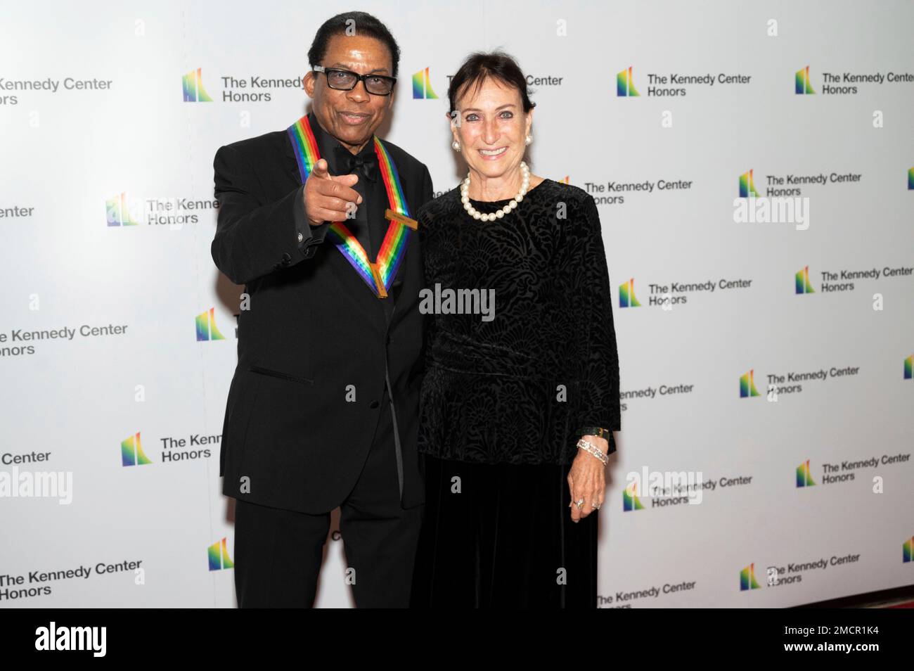 Former Kennedy Center honoree Herbie Hancock and his wife, Gigi Hancock ...