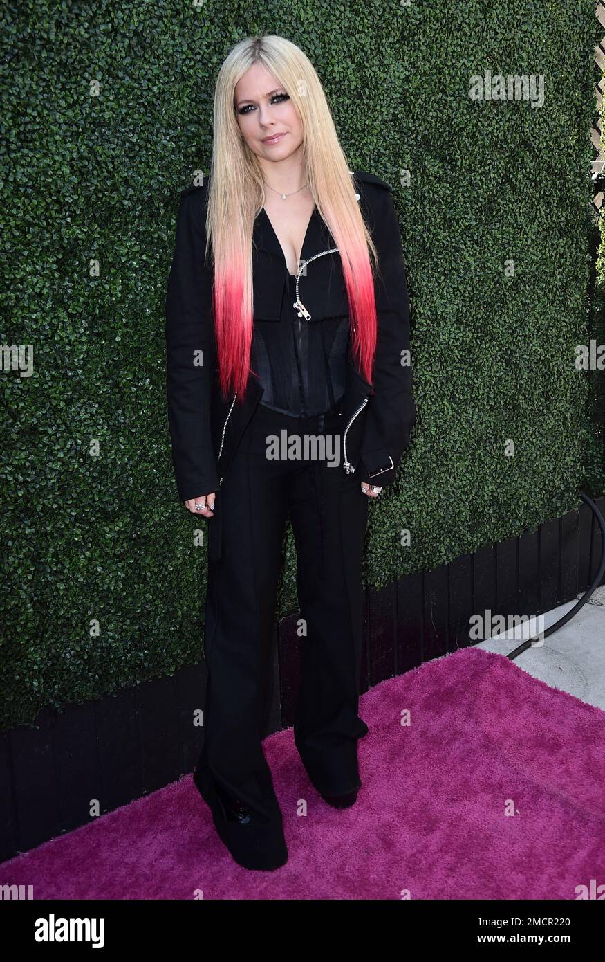 Avril Lavigne arrives at the Variety 2021 Music Hitmakers Brunch at ...