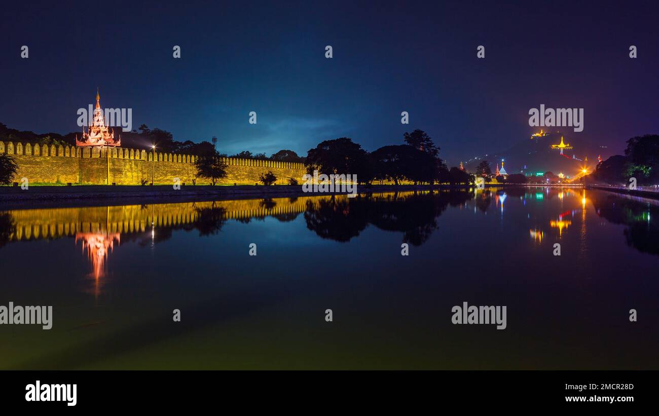 The royal palace of Mandalay in Myanmar Stock Photo - Alamy