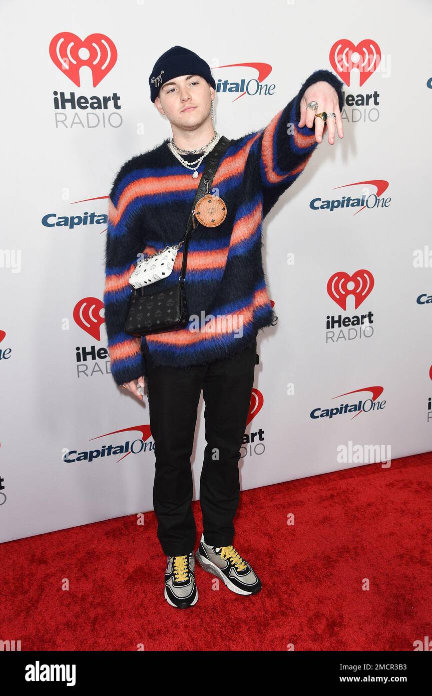 Trevor Daniel arrives at the 2021 Jingle Ball Los Angeles at the Forum ...