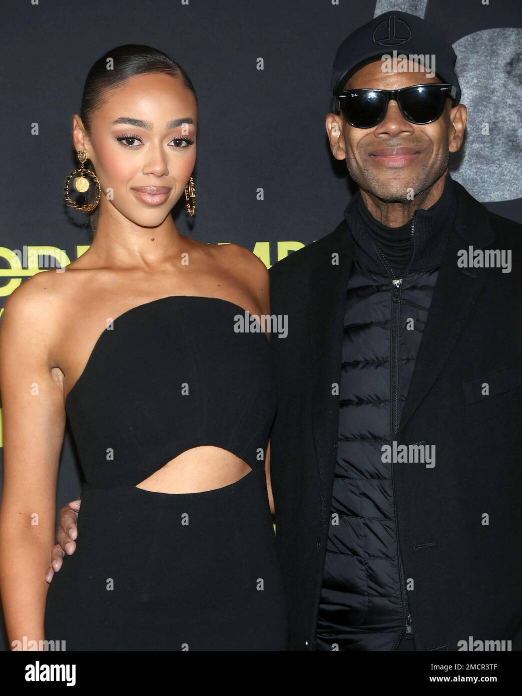 Bella Harris, Jimmy Jam, at "Fear" World Premiere at Directors Guild Of ...