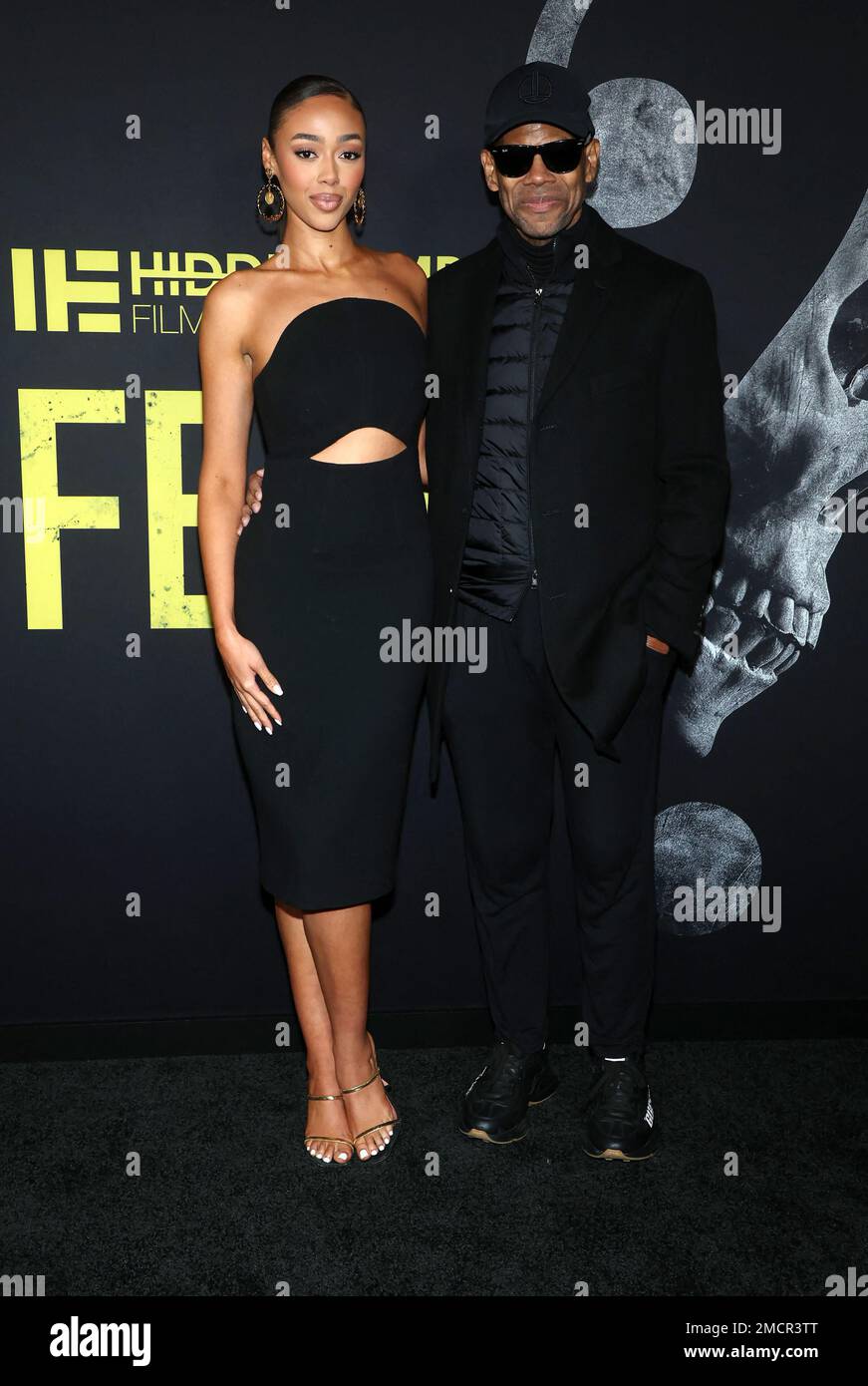Bella Harris, Jimmy Jam, at "Fear" World Premiere at Directors Guild Of ...