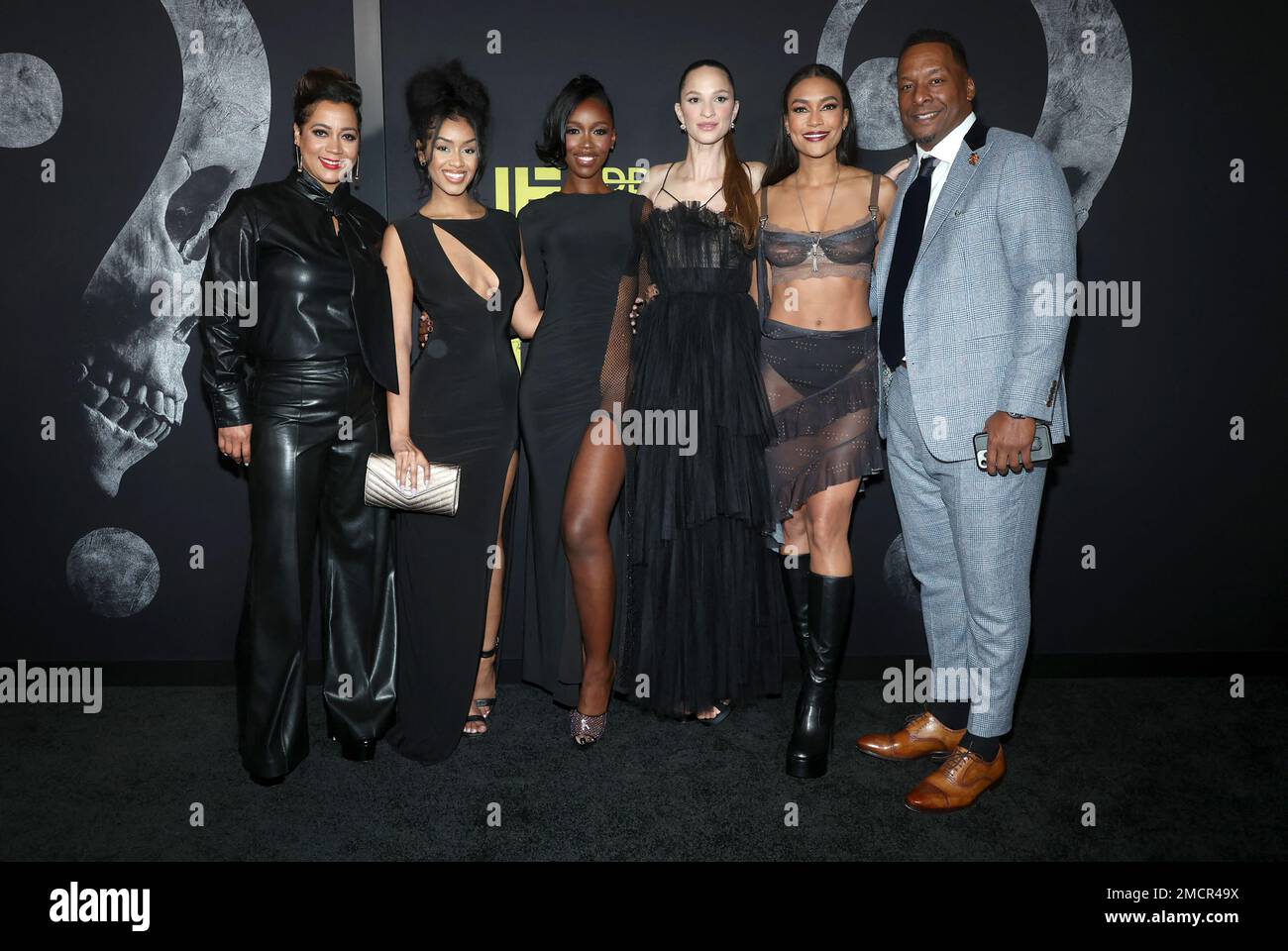 Roxanne Taylor, Tyler Abron, Jessica Allain, Ruby Modine, Annie Ilonze, Deon Taylor, at "Fear ...