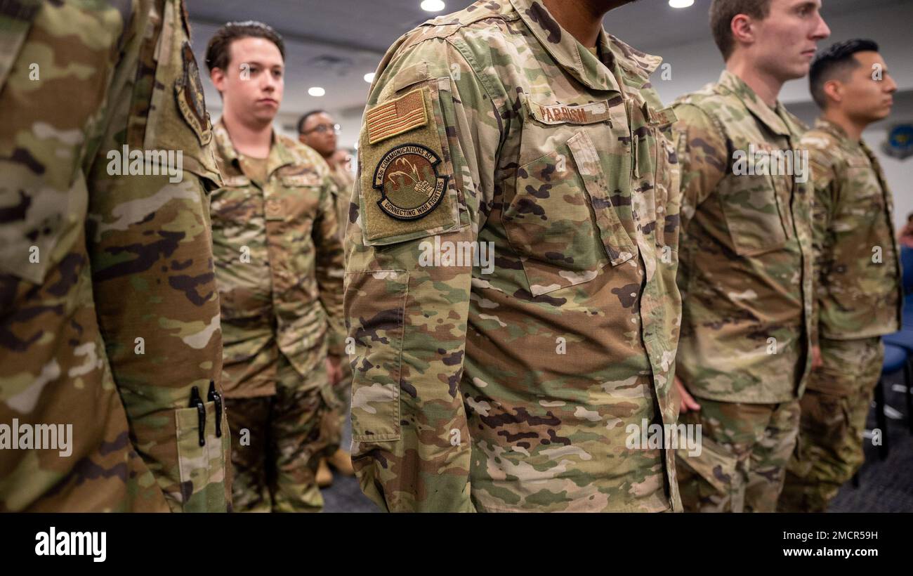 U.S. Air Force Airmen from Pope Army Airfield, North Carolina, place ...