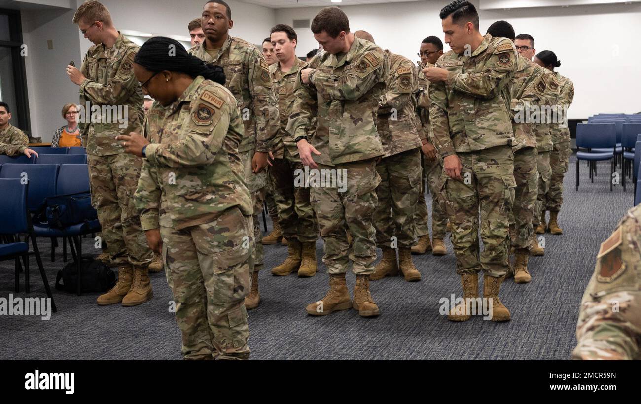 U.S. Air Force Airmen from Pope Army Airfield, North Carolina, place ...