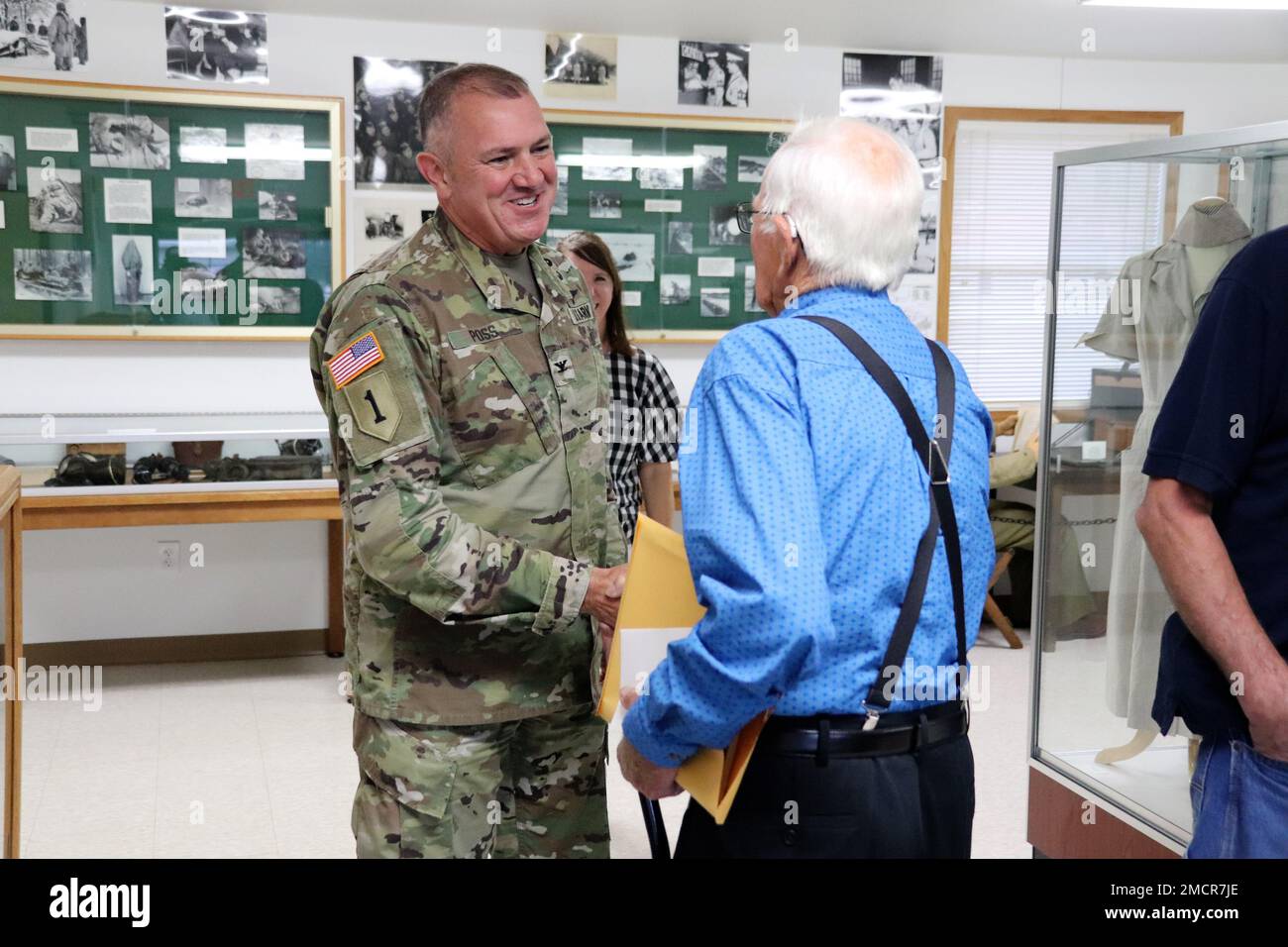 Former Fort McCoy Garrison Commander Col. Michael Poss and Alan McCoy ...