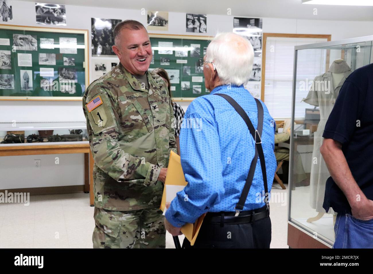Former Fort McCoy Garrison Commander Col. Michael Poss and Alan McCoy ...