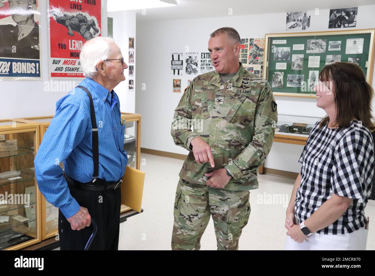 Former Fort McCoy Garrison Commander Col. Michael Poss and Alan McCoy ...