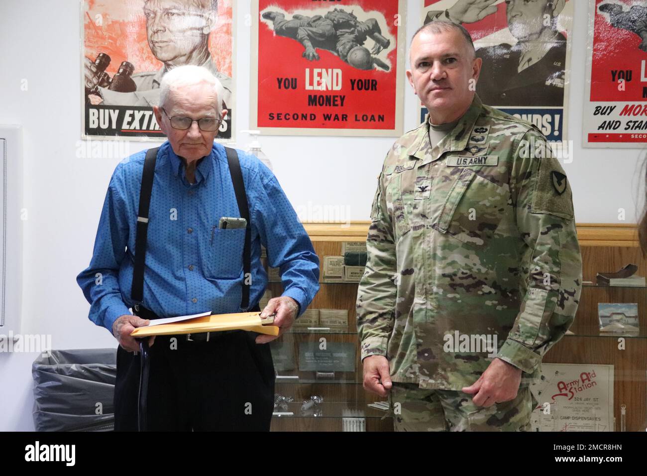 Former Fort McCoy Garrison Commander Col. Michael Poss and Alan McCoy ...