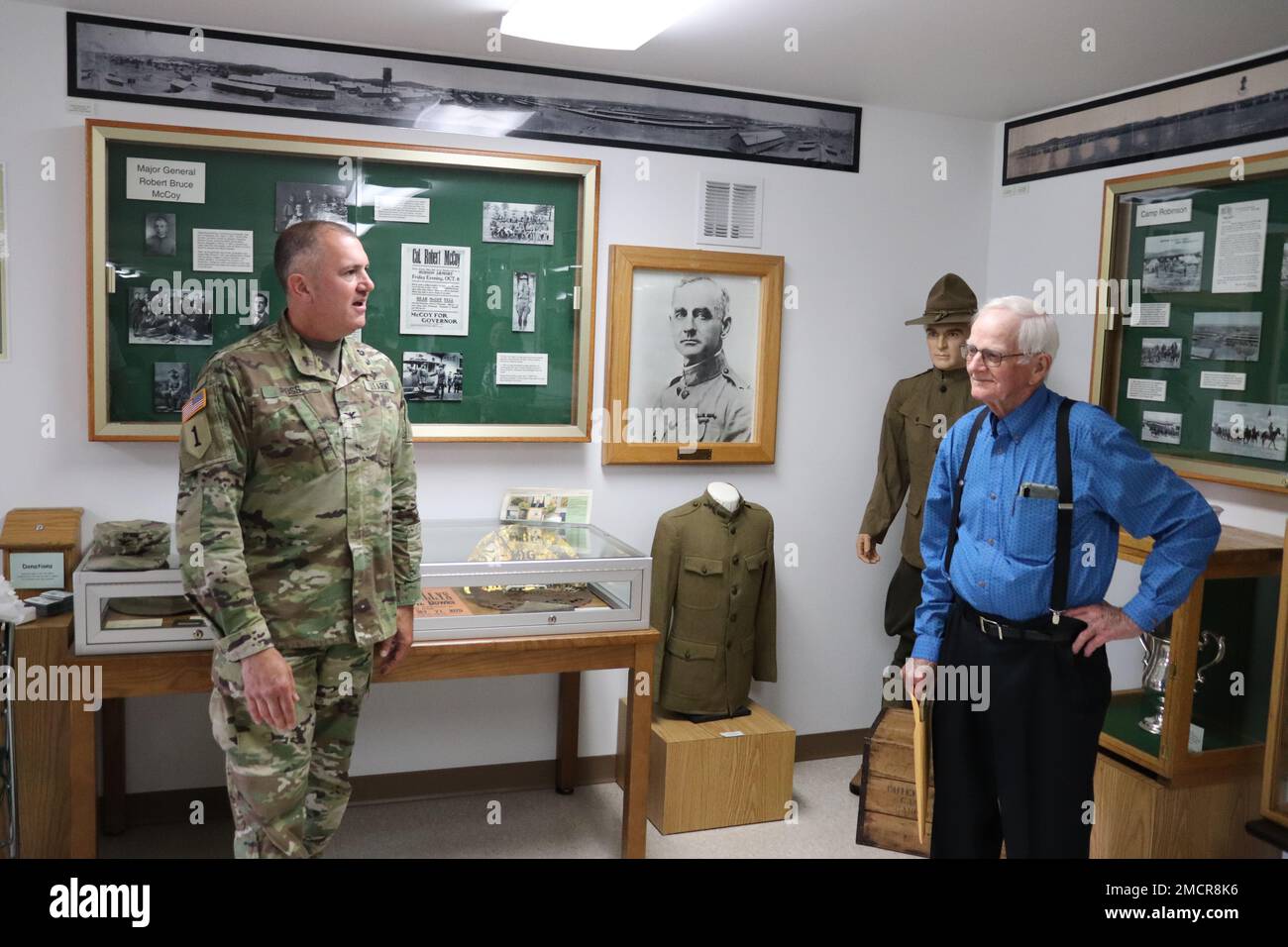 Former Fort McCoy Garrison Commander Col. Michael Poss and Alan McCoy ...