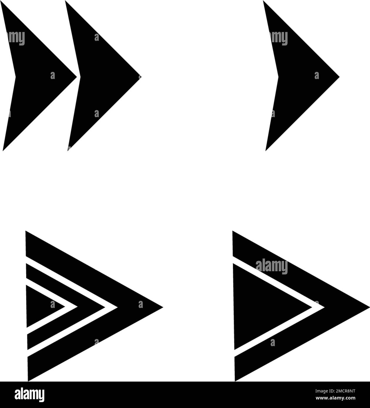 Arrow icon set vector illustration Logo Template design Stock Vector ...