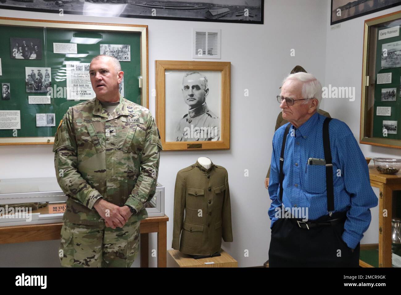 Former Fort McCoy Garrison Commander Col. Michael Poss and Alan McCoy ...