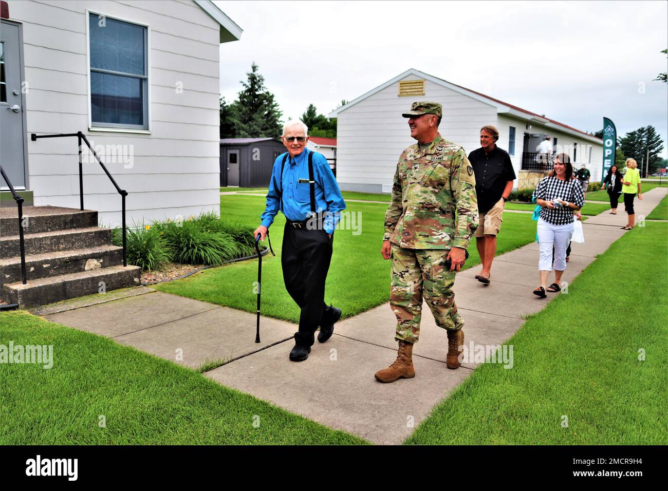Former Fort McCoy Garrison Commander Col. Michael Poss and Alan McCoy ...