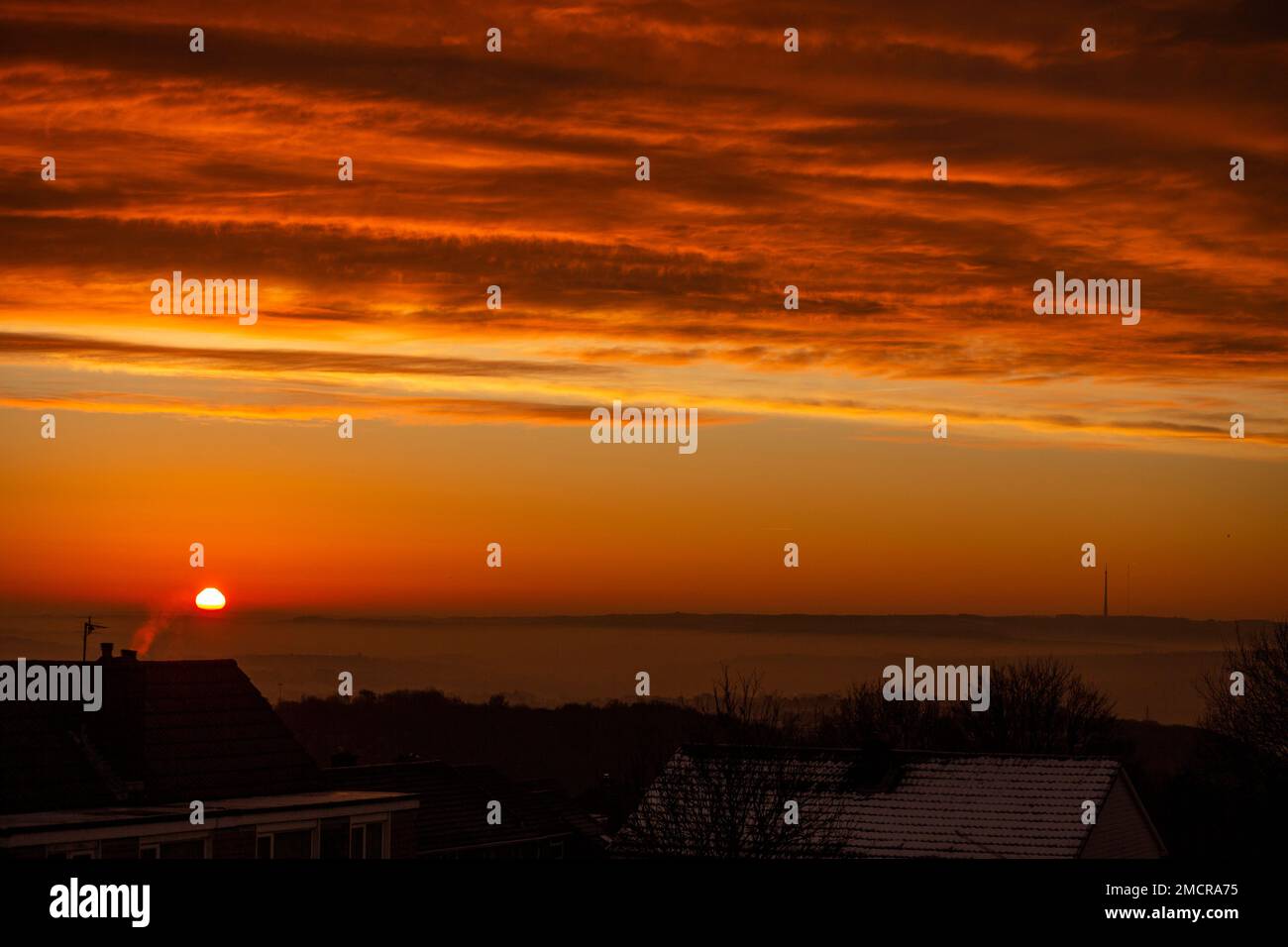 Halifax West Yorkshire Uk 22nd Jan 2023 Uk Weather A Beautiful
