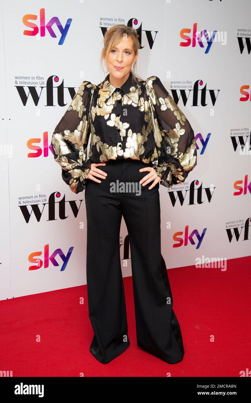 Mel Giedroyc poses for photographers upon arrival at the Women in Film ...