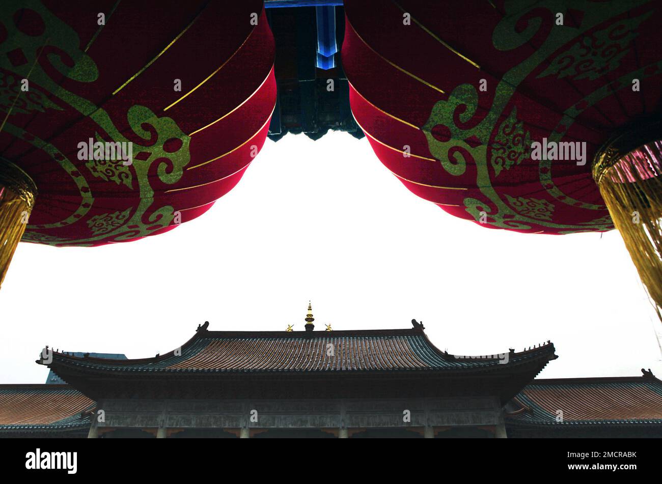 SHENYANG, CHINA - JANUARY 22, 2023 - People come to the Shisheng Temple ...