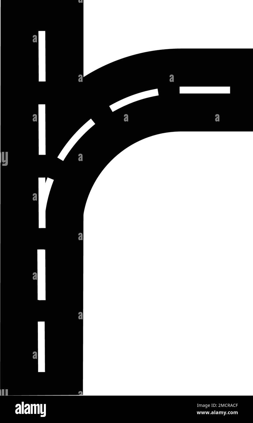 fork in the road icon logo illustration design Stock Vector Image & Art ...