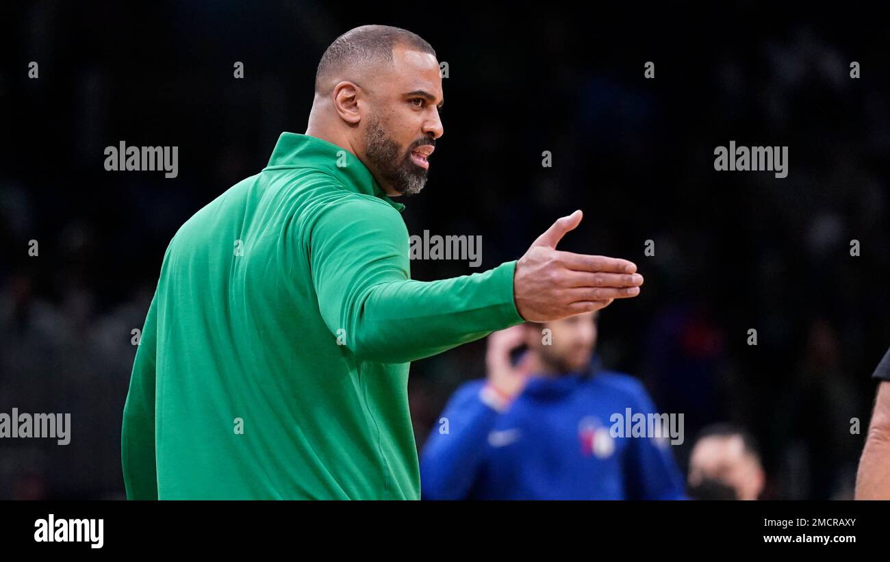 Boston Celtics head coach Ime Udoka during an NBA basketball game ...
