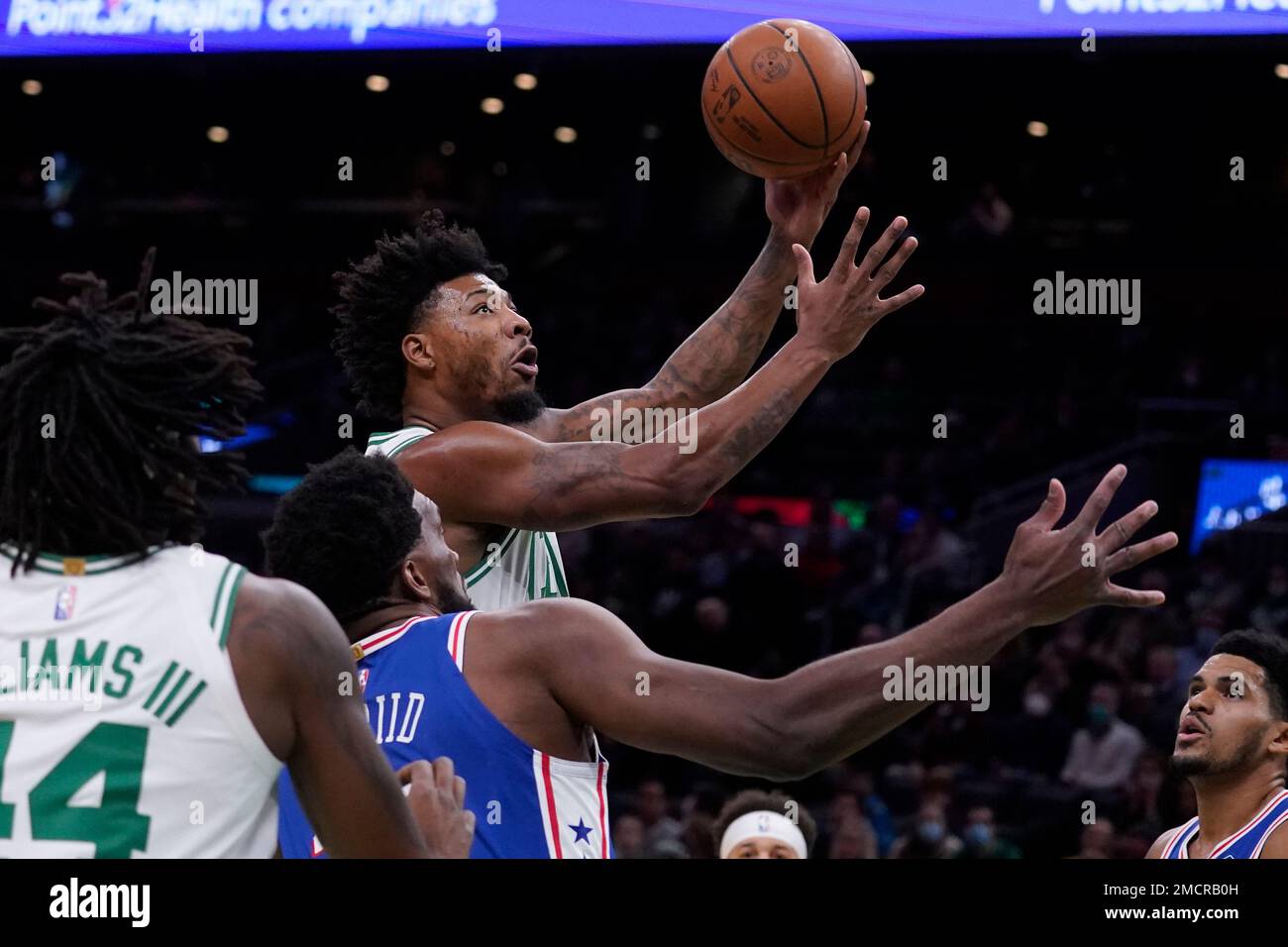 Boston Celtics guard Marcus Smart (36) during an NBA basketball game ...