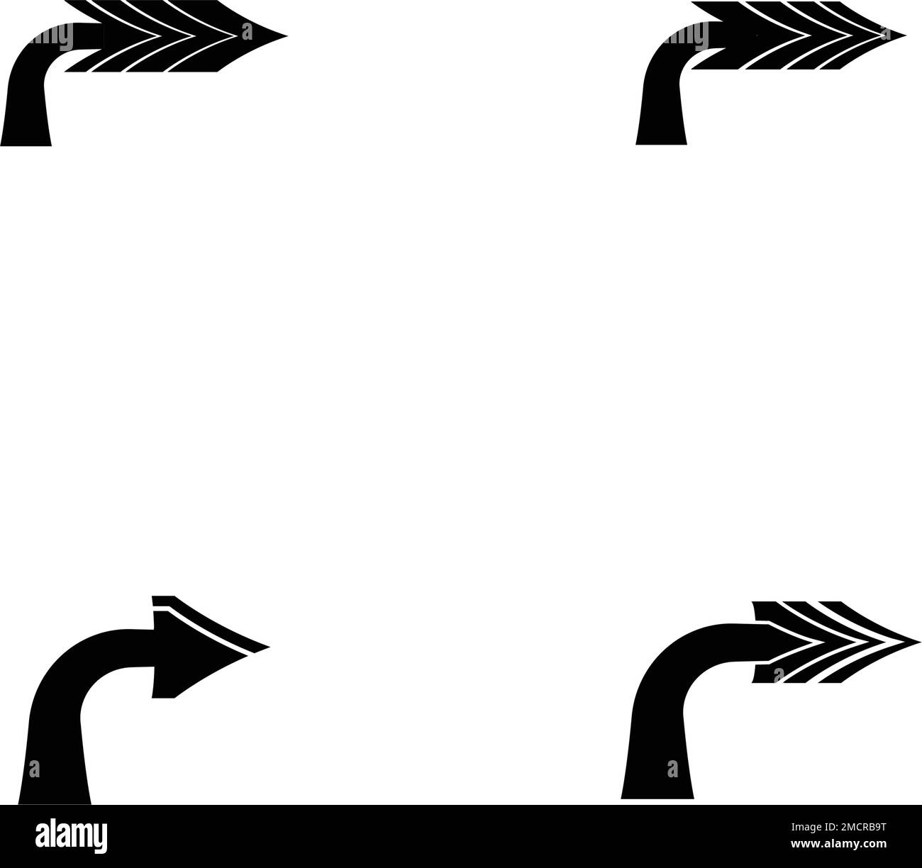 Arrow icon set vector illustration Logo Template design Stock Vector ...