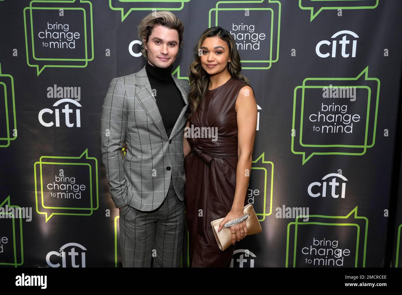 Chase Stokes and Madison Bailey attend the Bring Change to Mind gala at City Winery on Thursday ...