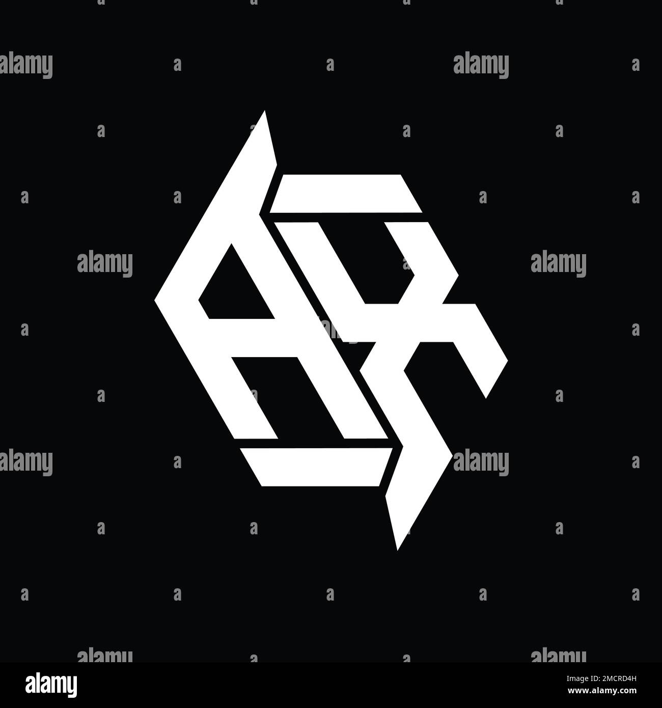 AX Logo monogram hexagon modern abstract shape vector images design ...
