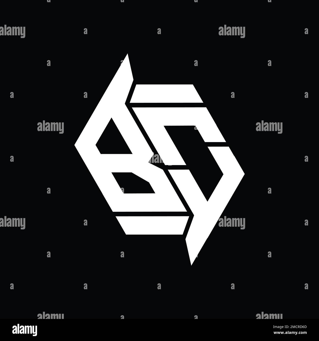 BO Logo monogram hexagon modern abstract shape vector images design ...