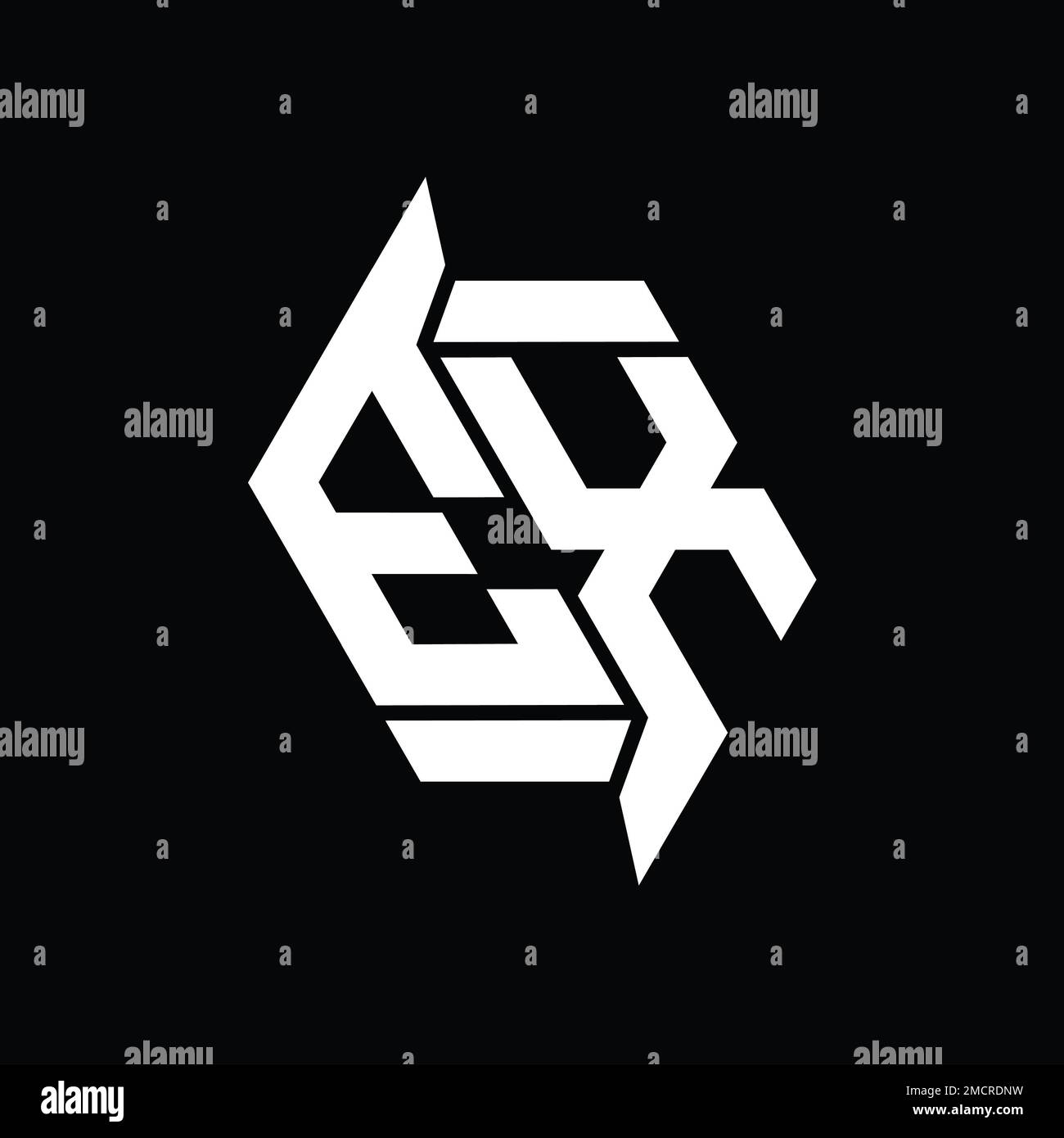 EX Logo monogram hexagon modern abstract shape vector images design template Stock Photo - Alamy