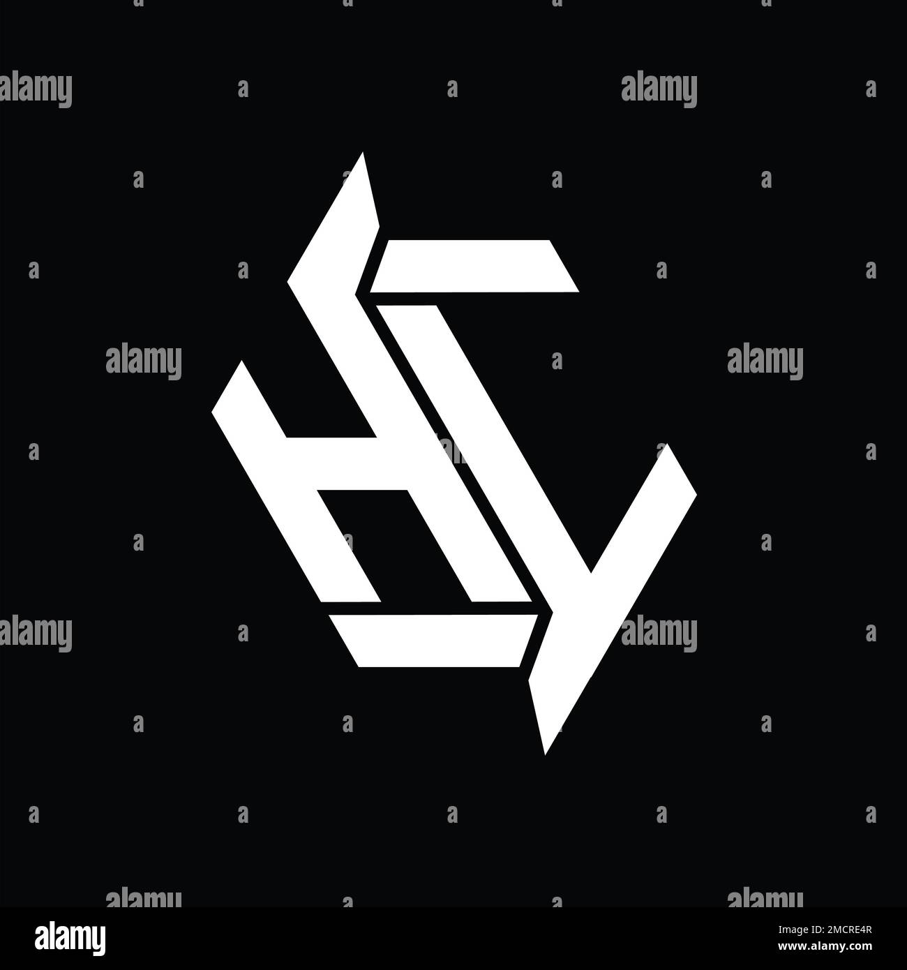 HL Logo monogram hexagon modern abstract shape vector images design ...