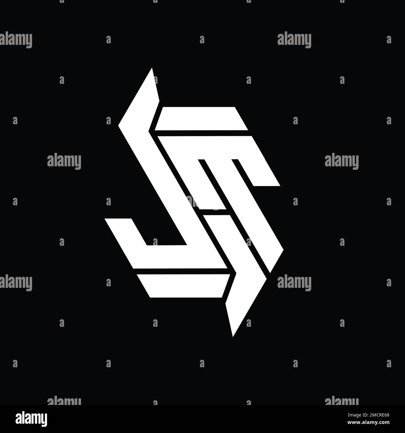 JT Logo monogram hexagon modern abstract shape vector images design template Stock Photo - Alamy