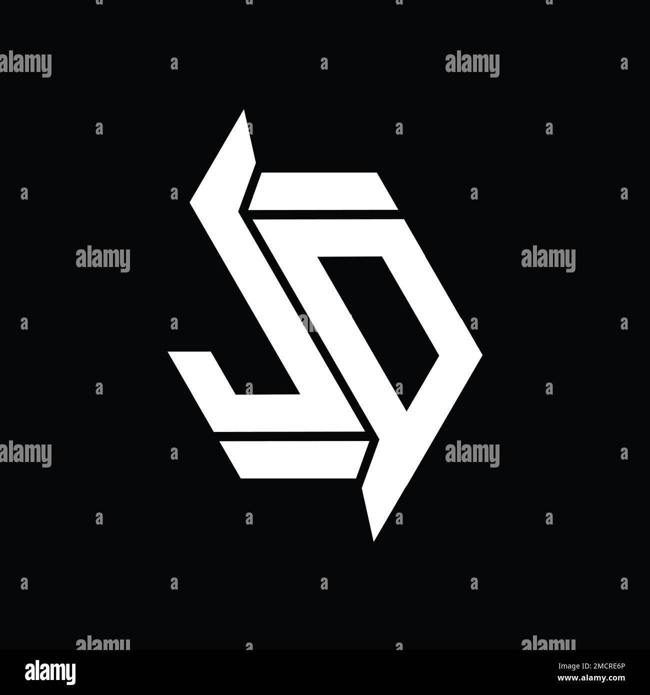 JD Logo monogram hexagon modern abstract shape vector images design ...