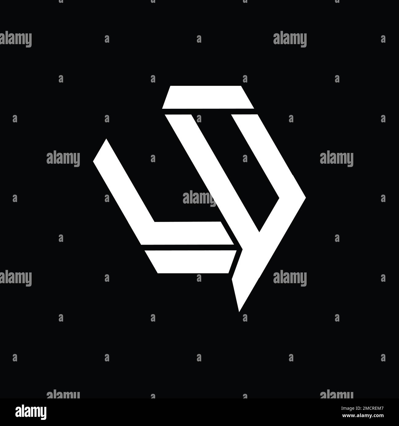 LU Logo monogram hexagon modern abstract shape vector images design ...