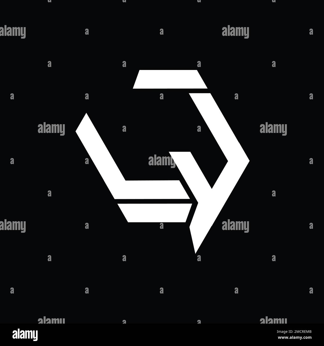 LJ Logo monogram hexagon modern abstract shape vector images design template Stock Photo - Alamy
