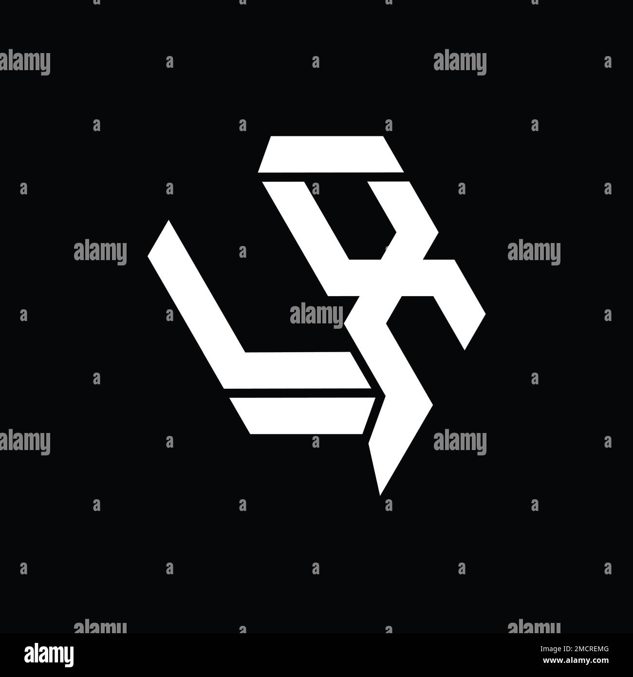 LX Logo monogram hexagon modern abstract shape vector images design ...