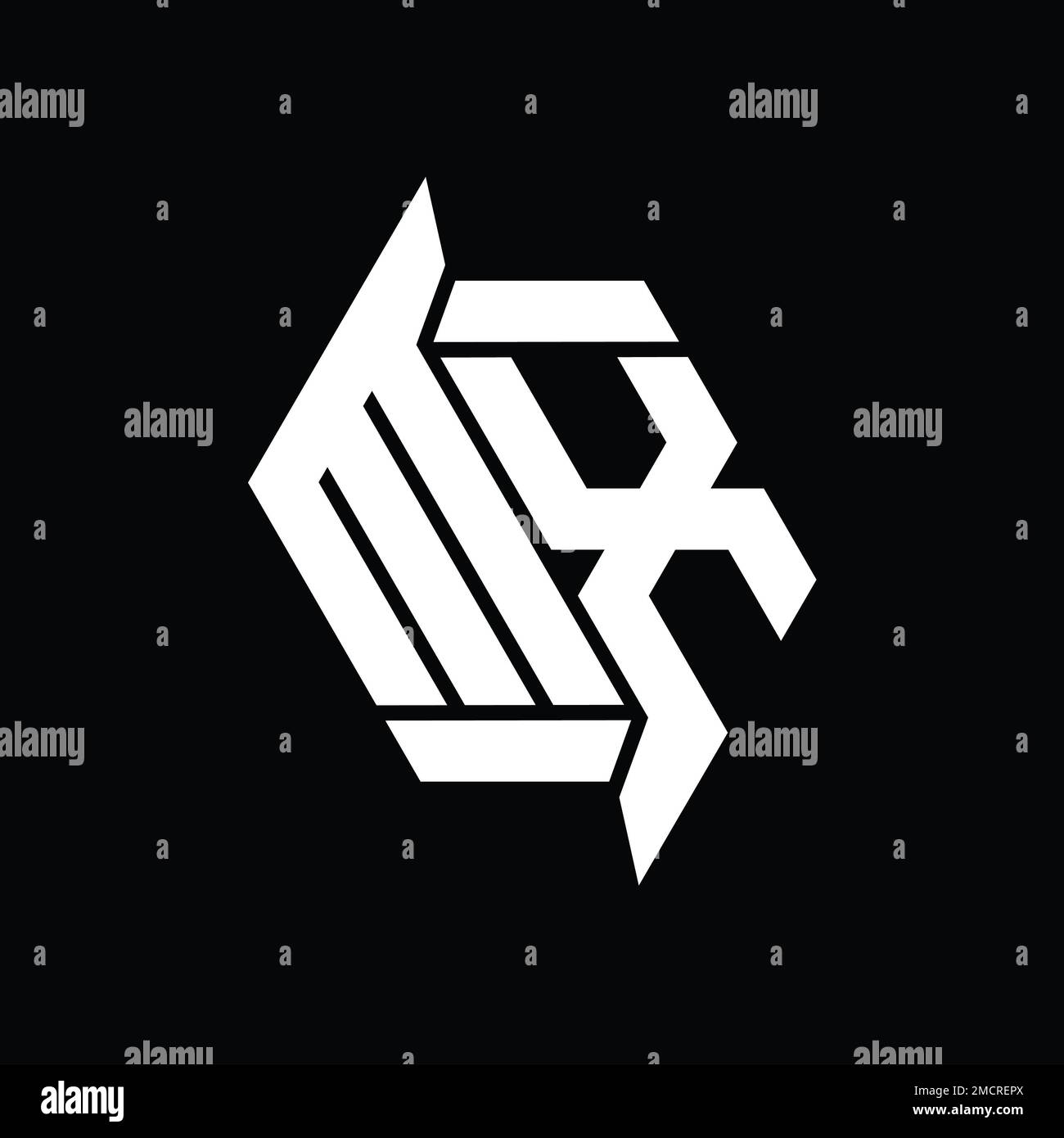 MX Logo monogram hexagon modern abstract shape vector images design template Stock Photo - Alamy